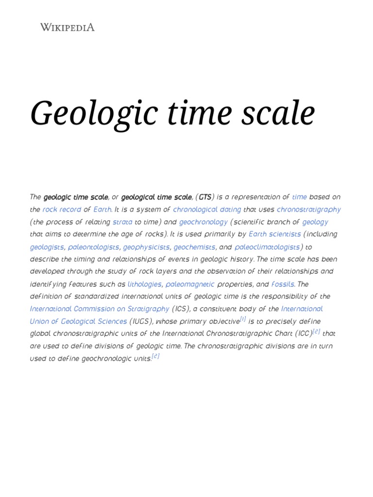 Geologic Time Scale - Wikipedia | PDF