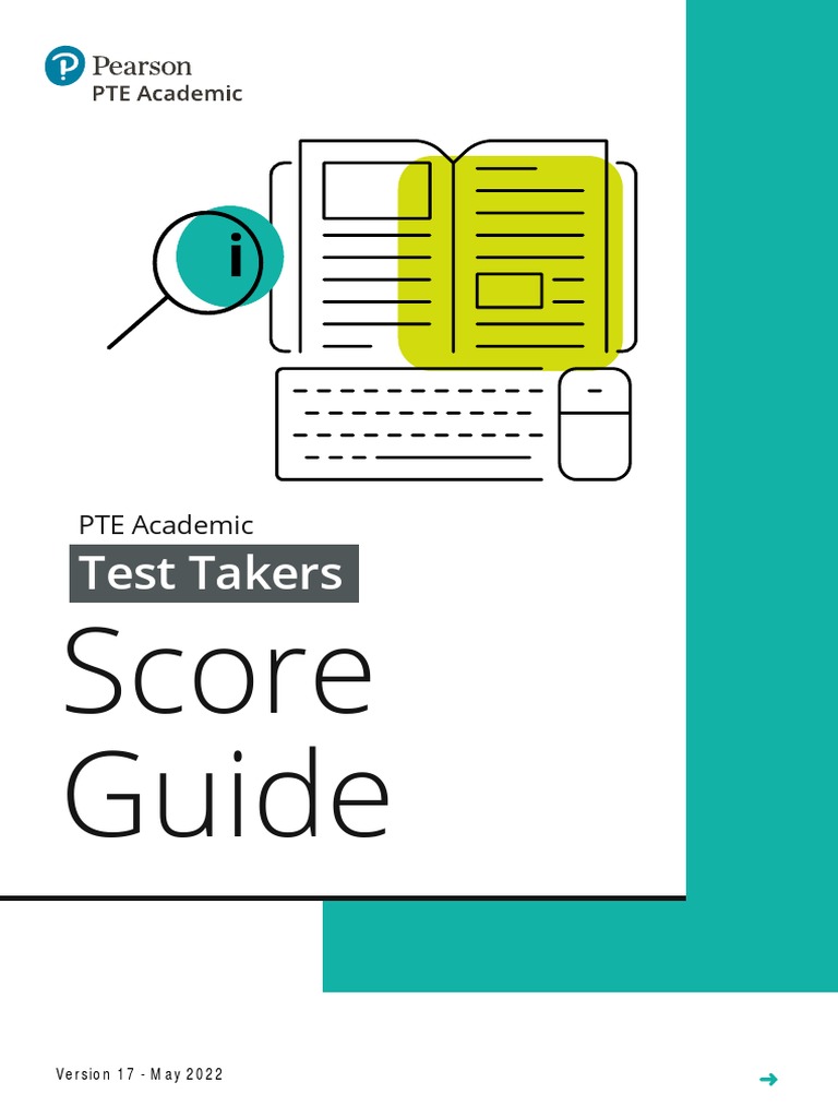 PTE Academic Score Guide For Test Takers - May 2022 V3 | PDF ...