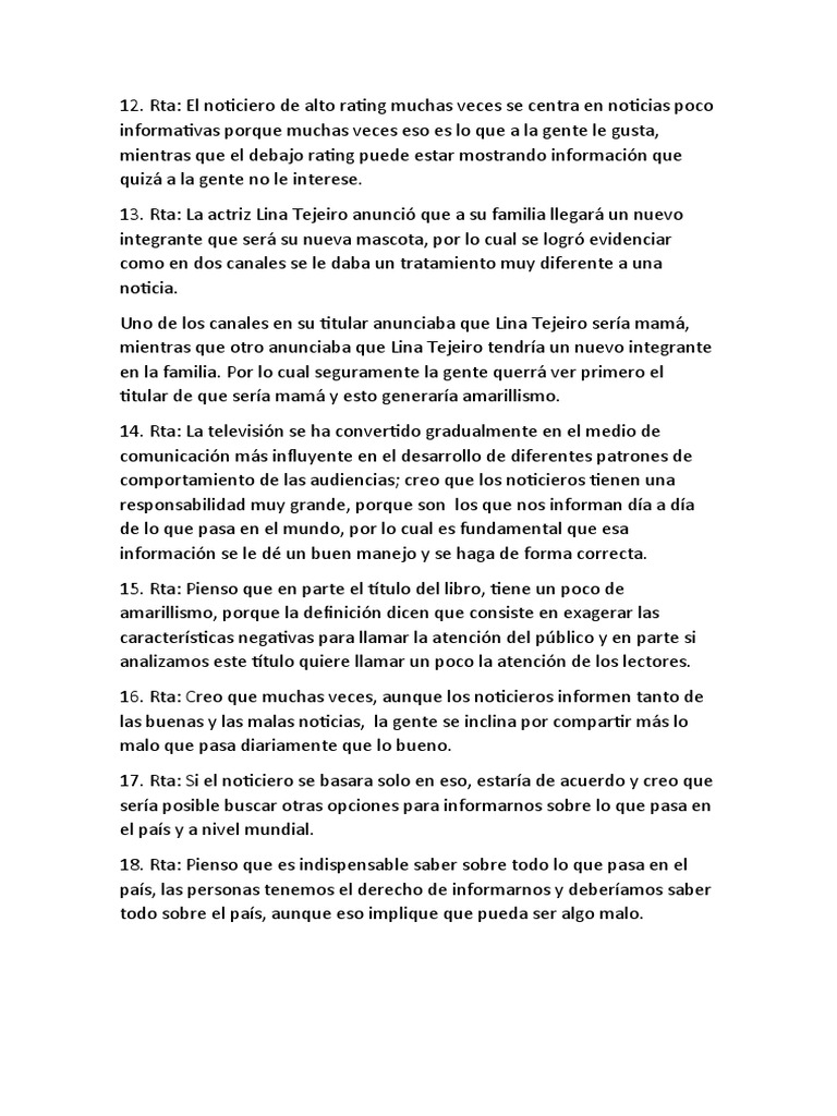 El Amarillismo en los Noticieros | PDF | Ciencias sociales