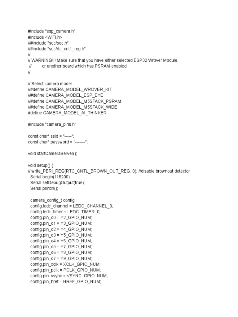 Esp32 Cam | PDF | Software Engineering | Computer Science