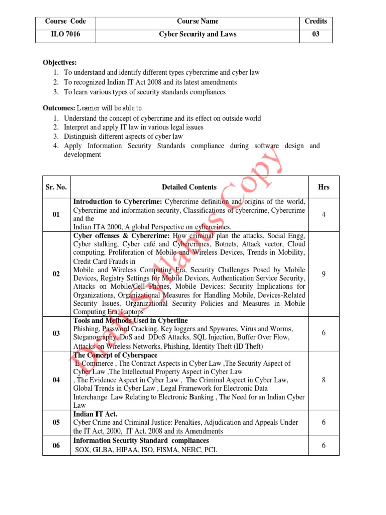 CSL Syllabus | PDF | Security | Computer Security