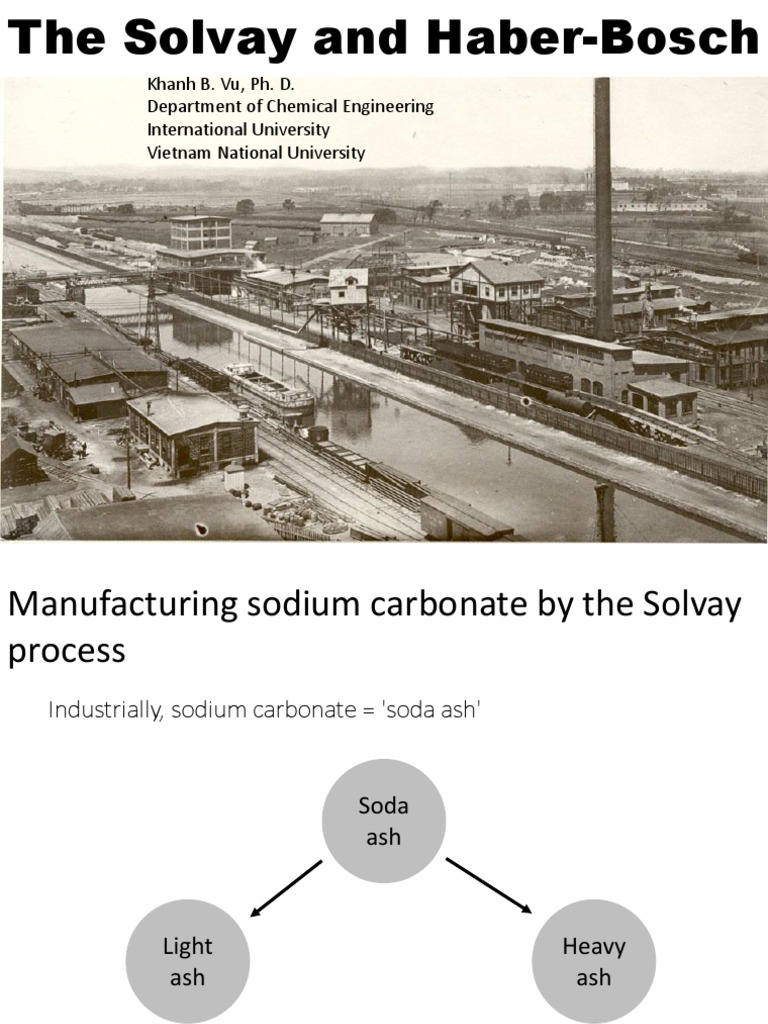 Solvay Haber-Bosch Processes | Download Free PDF | Sodium Carbonate ...