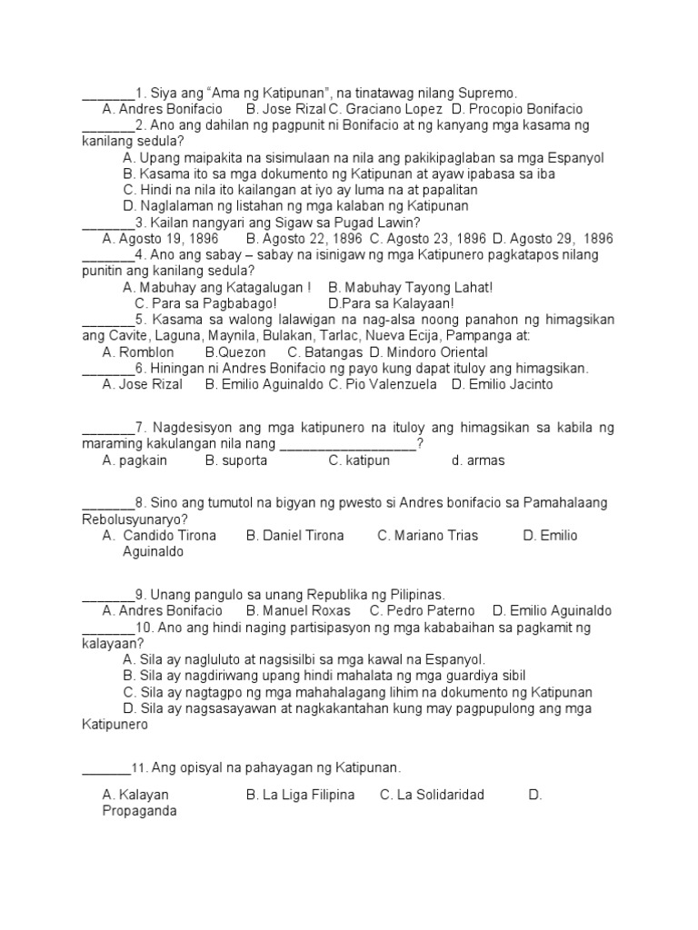 APAN Katipunan | PDF