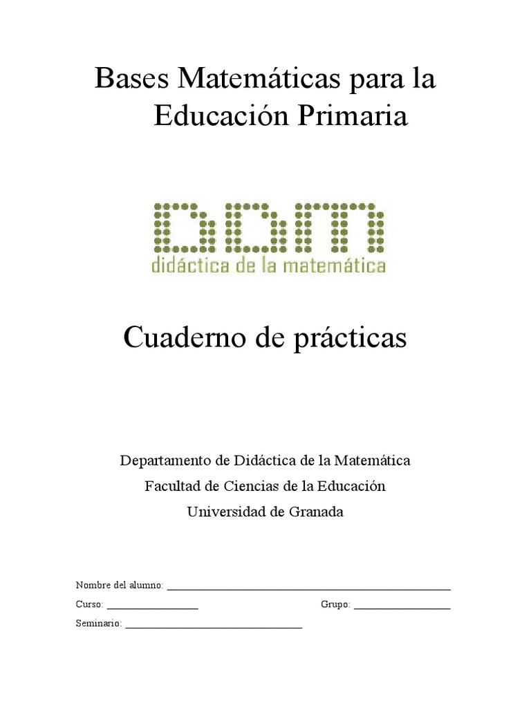 Prácticas de Matemáticas para Primaria | PDF | Números | Sustracción