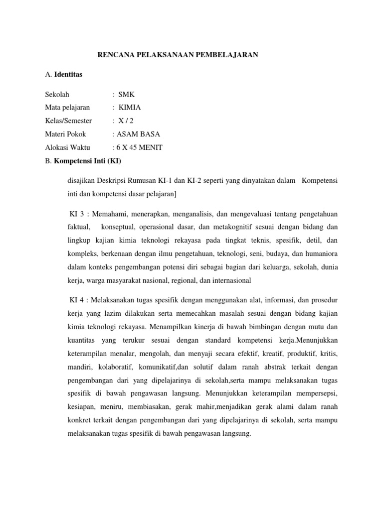 Contoh RPP Steam | PDF