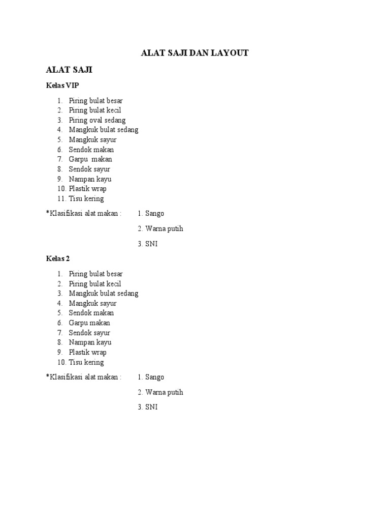 Alat Saji Dan Layout (Kel 4) | PDF