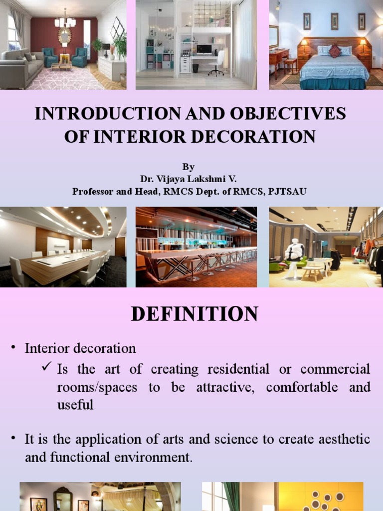 Lesson 1 | PDF | Beauty | Interior Design