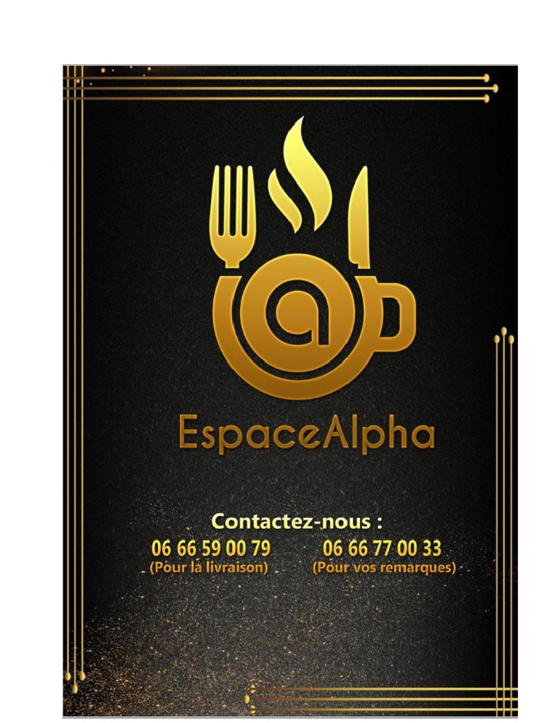 Menu Alpha | PDF
