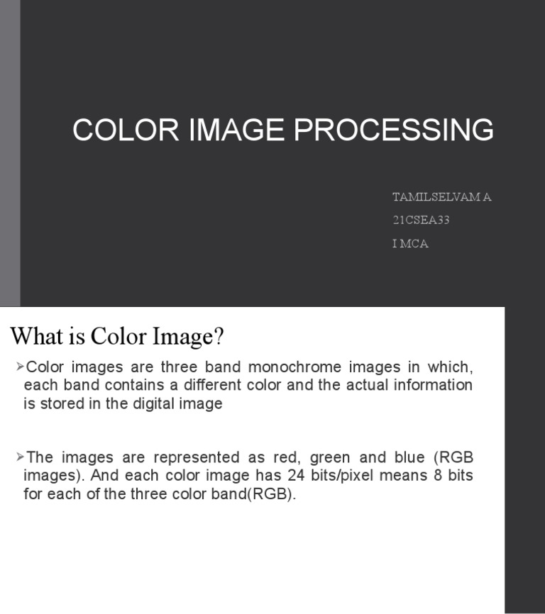 Color Image Processing | PDF