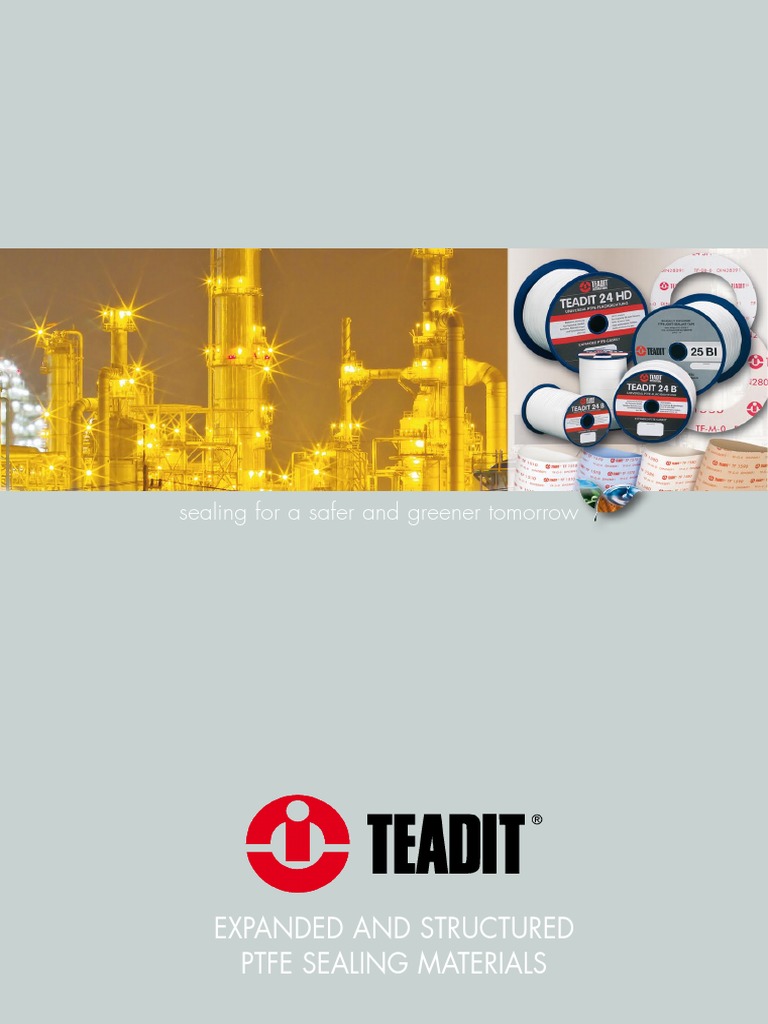 Ptfe Teadit | Download Free PDF | Mechanical Engineering | Chemistry