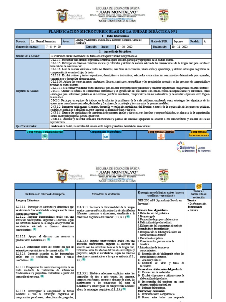 Pud N°1 | PDF | Evaluación | Aprendizaje