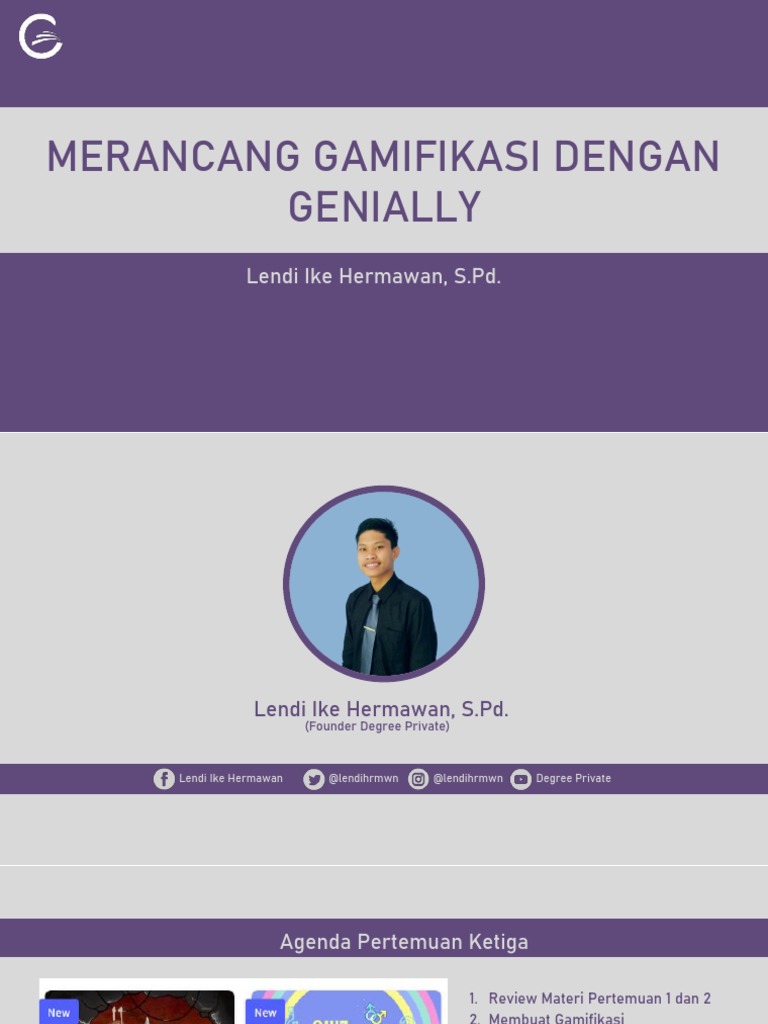 Merancang Gamifikasi Genially | PDF