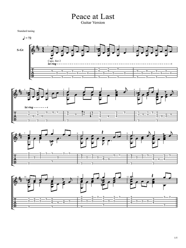 Peace at Last! | PDF | Musical Instruments | Music Technology