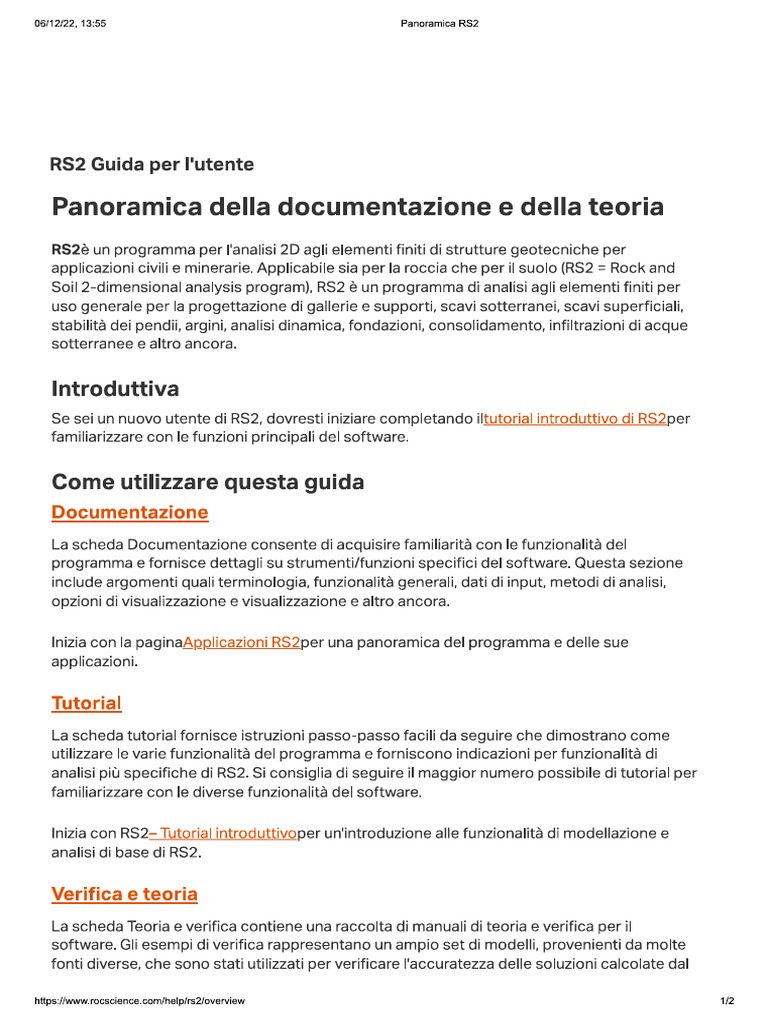 RS2 Tutorials - Guida Introduttiva Italiano | PDF