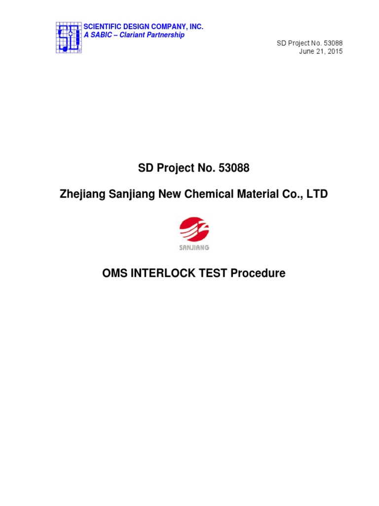 OMS Interlock Test Procedure Sanjiang 6-Final Version | PDF ...