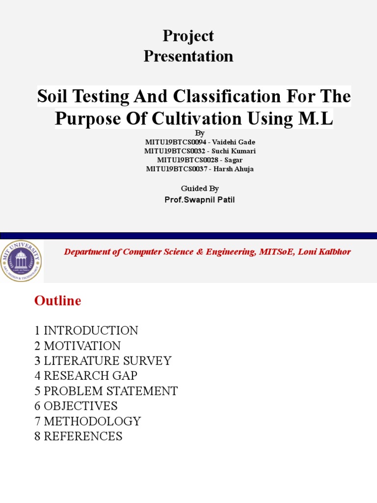 Project Presentation Format | PDF | Machine Learning | Soil