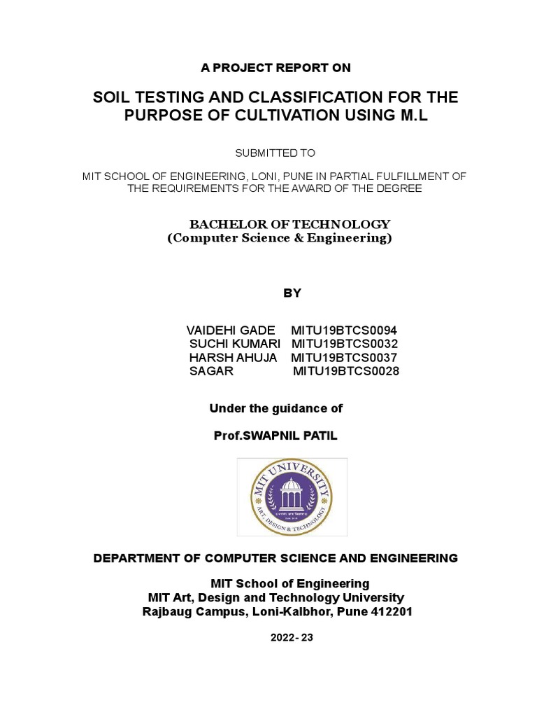 Major Project Report Pdf Machine Learning Python Programming Language