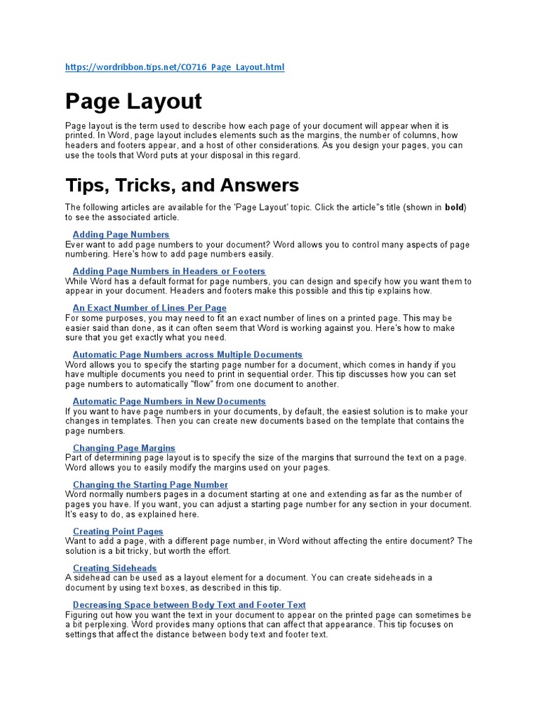 Page Layout | PDF | Page Layout | Written Communication