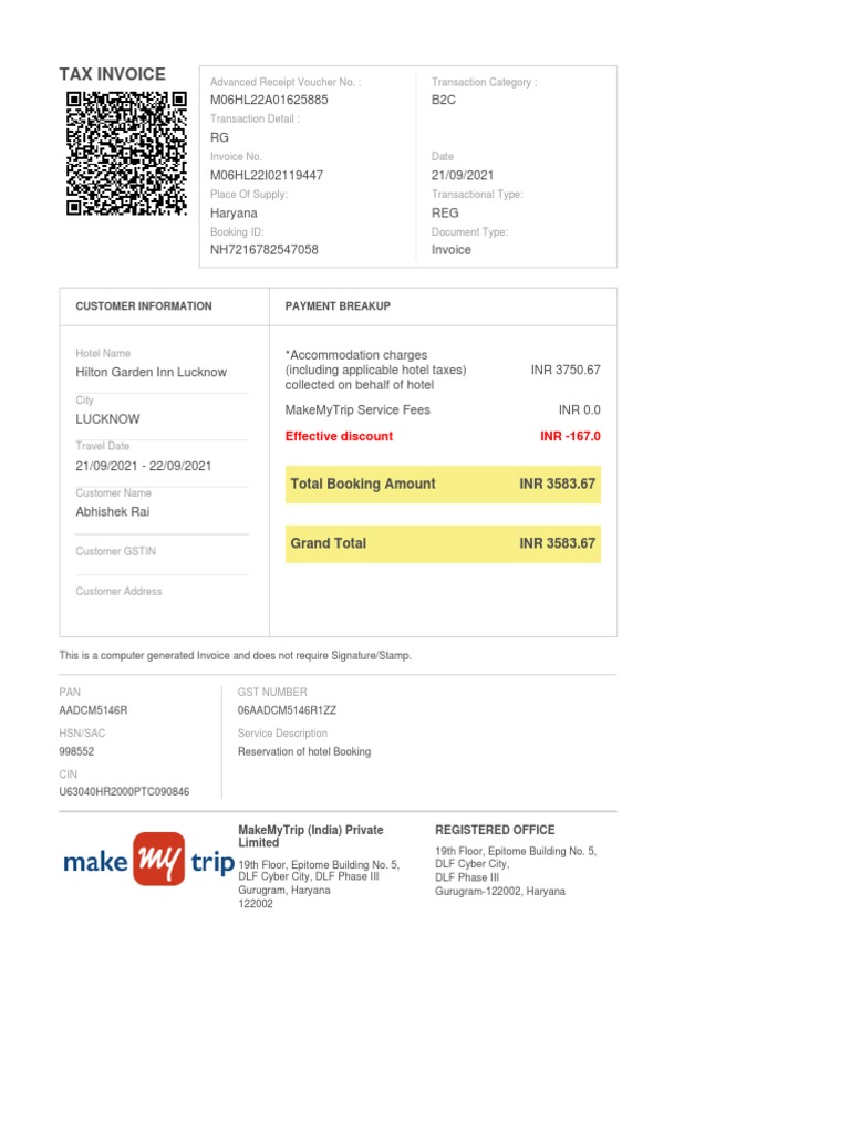 Trips Hotel DownloadETicket | PDF | Invoice | Receipt