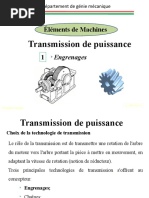 CHAPITRE 6 - Les Engrenages | PDF | Cinématique | Machine