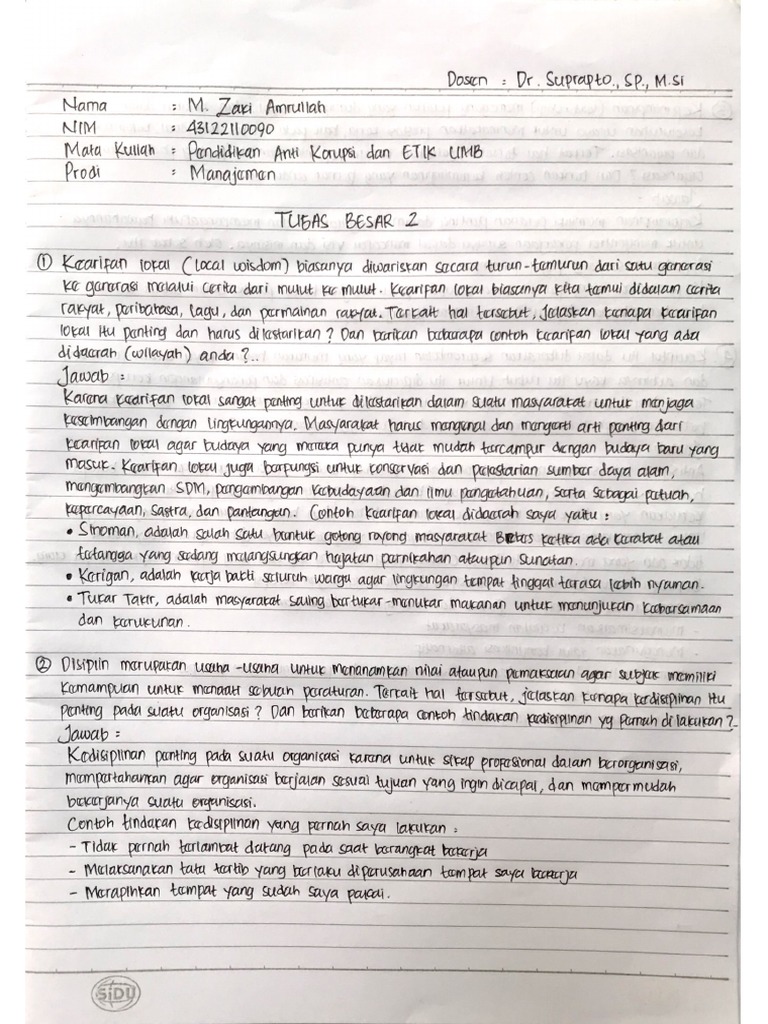 Tugas Besar 2 (M. Zaki Amrullah) | PDF