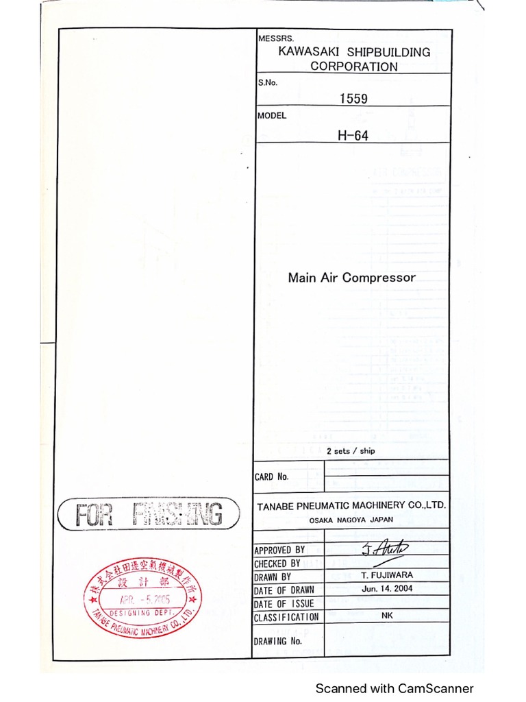 Main Air Compressor | PDF