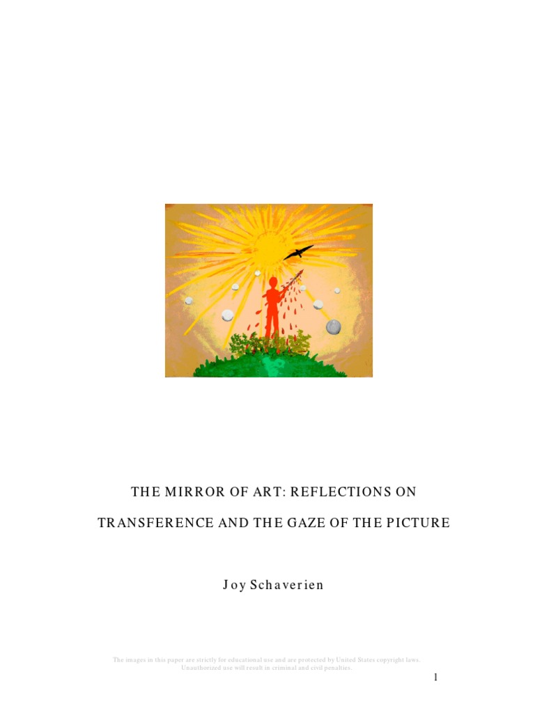 THE MIRROR OF ART: REFLECTIONS ON TRANSFERENCE AND THE GAZE OF THE ...