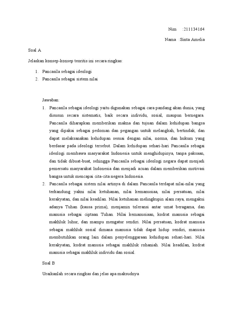 Sinta Amelia PP UTS | PDF