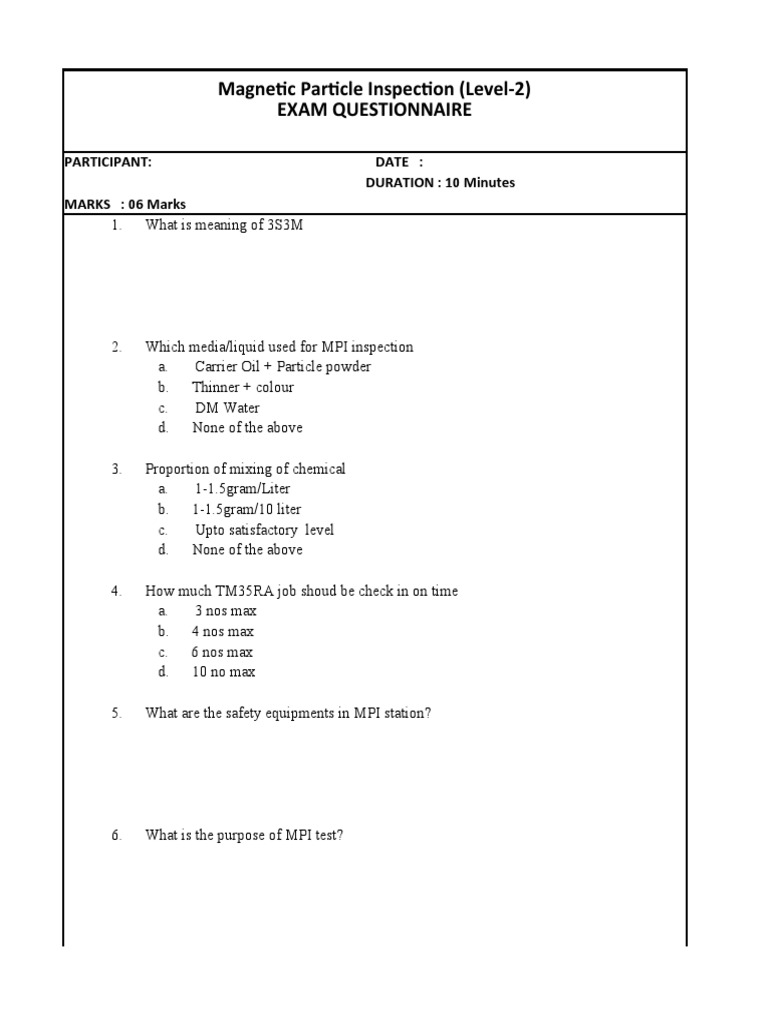 MPI Revised Quention Papers | PDF | Applied And Interdisciplinary ...