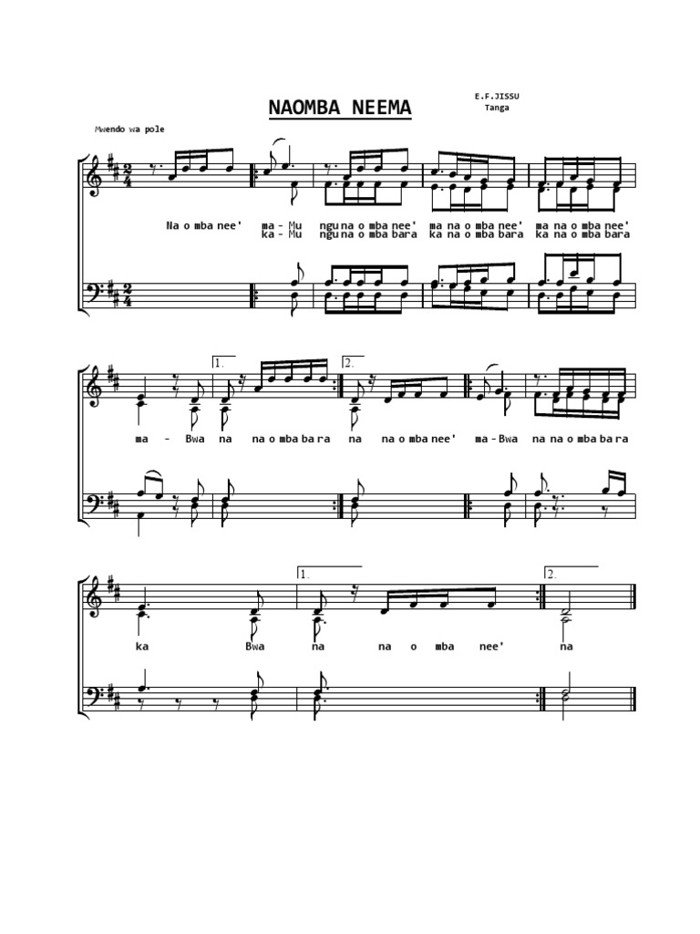 Naomba Neema | PDF