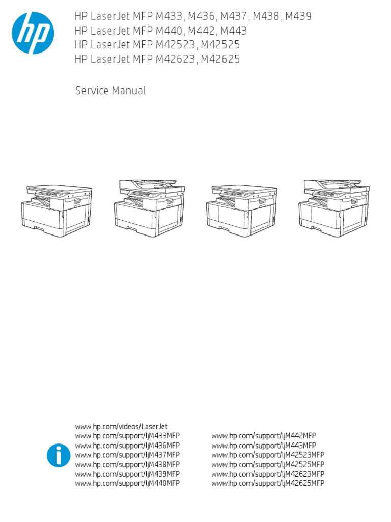 HP LJ m433 m443 m42523 m42563 m42525 m42625 MFP Service Manual | PDF ...