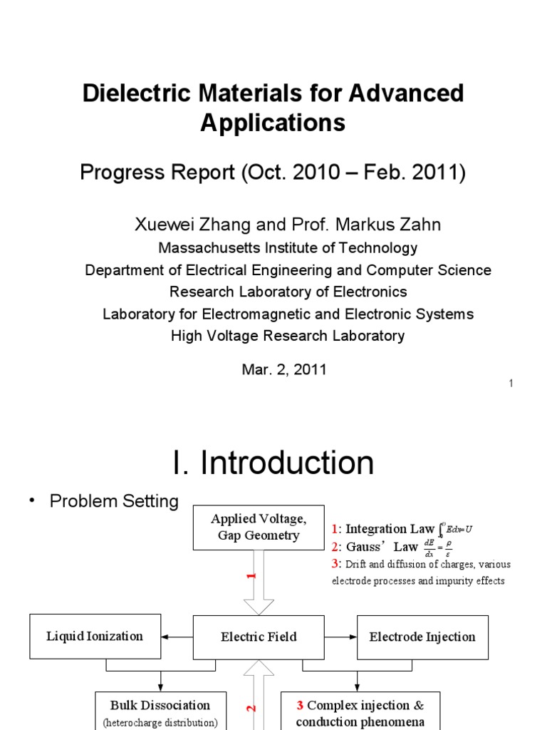 Dielectric Materials For Advanced Applications (Siemens Project Review ...