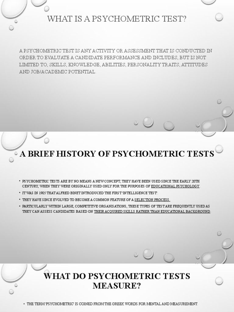 Psychometric 1 - Dalmia Students Hand Outs | PDF | Psychometrics ...