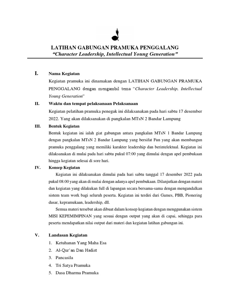 Grand Desain LATIHAN GABUNGAN | PDF