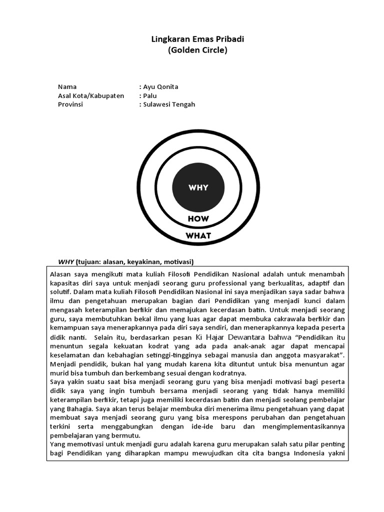 Panduan Menulis Komitmen Diri Dalam Mata Kuliah Filosofi Pendidikan Nasional | PDF | Karier ...