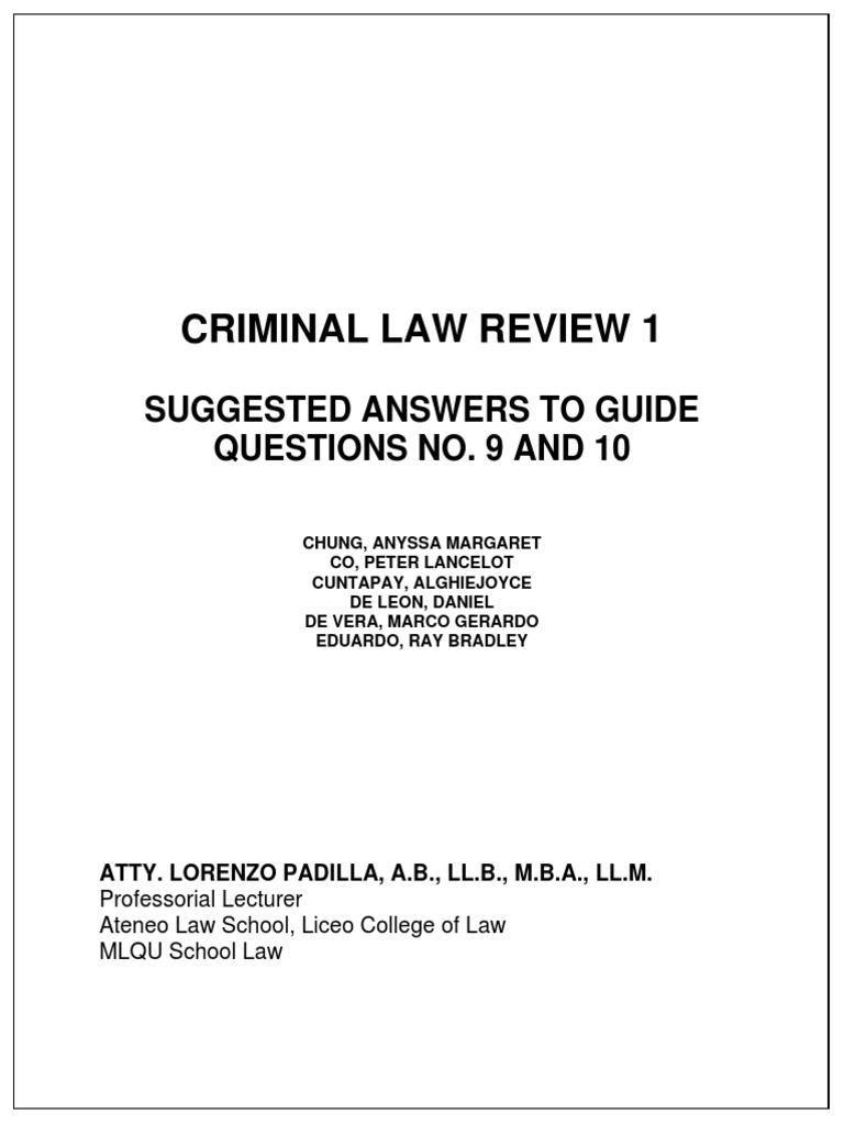 GROUP II - ANSWERS TO GUIDE QUESTIONS NO. 9 and 10 | Download Free PDF ...