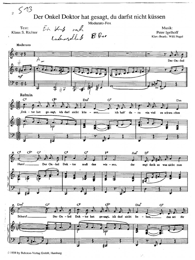 Der Onkel Doktor Hat Gesagt | PDF