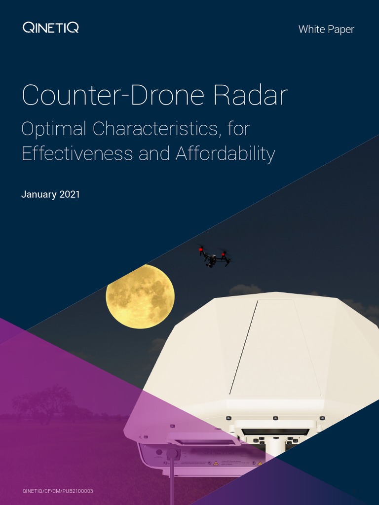 QinetiQ Counter Drone Radar Whitepaper | PDF | Radar | Unmanned Aerial ...