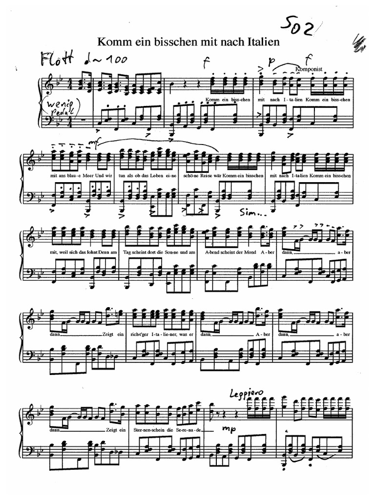 Komm Ein Bißchen Mit Nach Italien | PDF