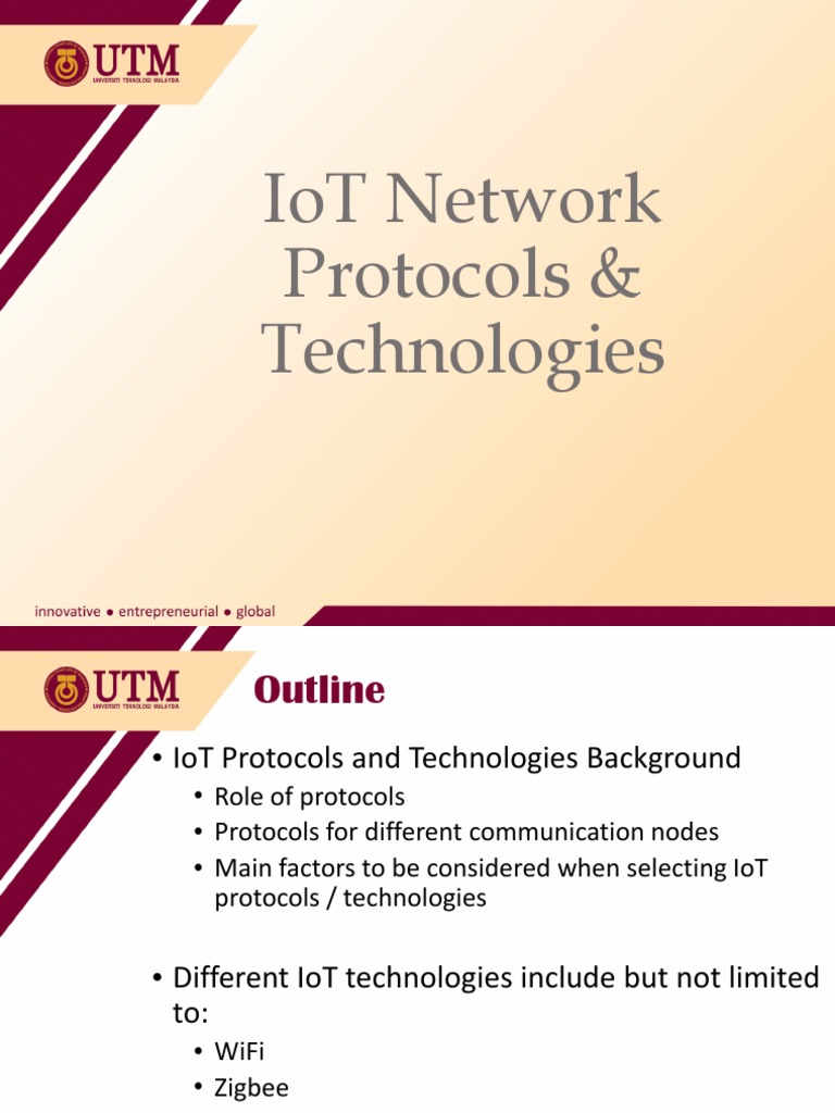 IoT The Network Protocols and Technologies - v4 | PDF | Computer ...
