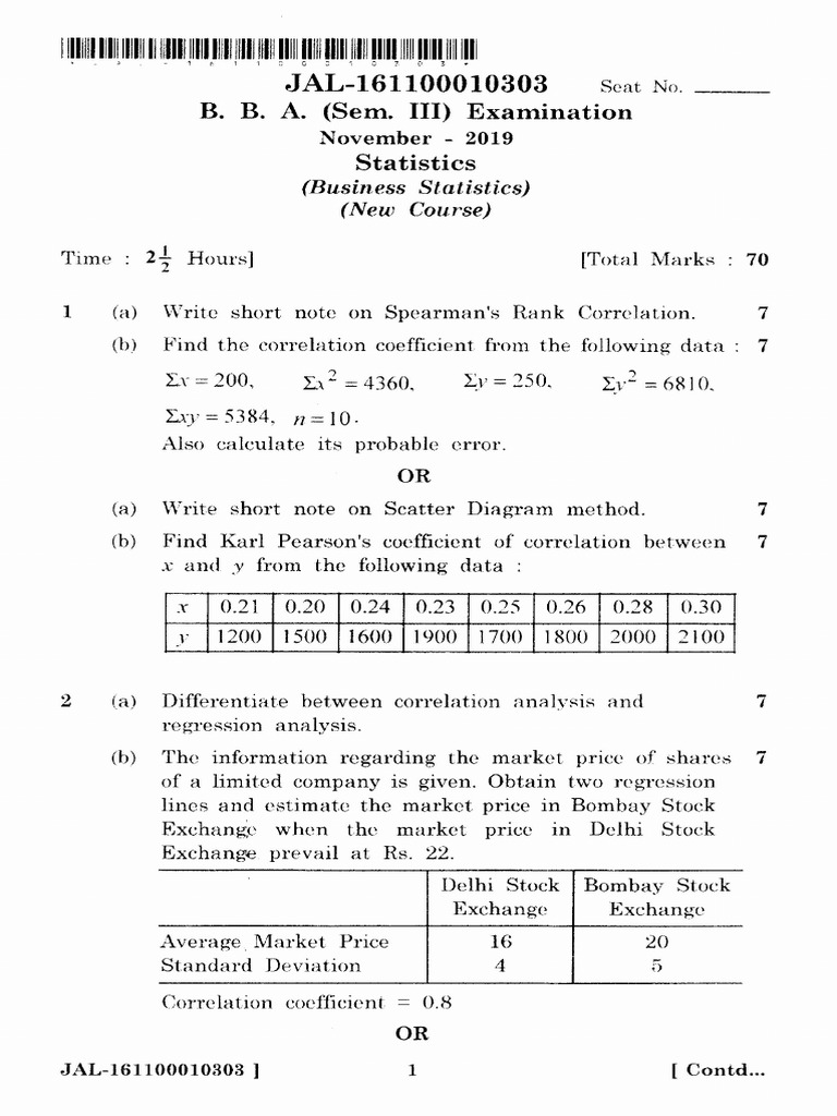 Business Statistics New Pdf Statistics Data Analysis 