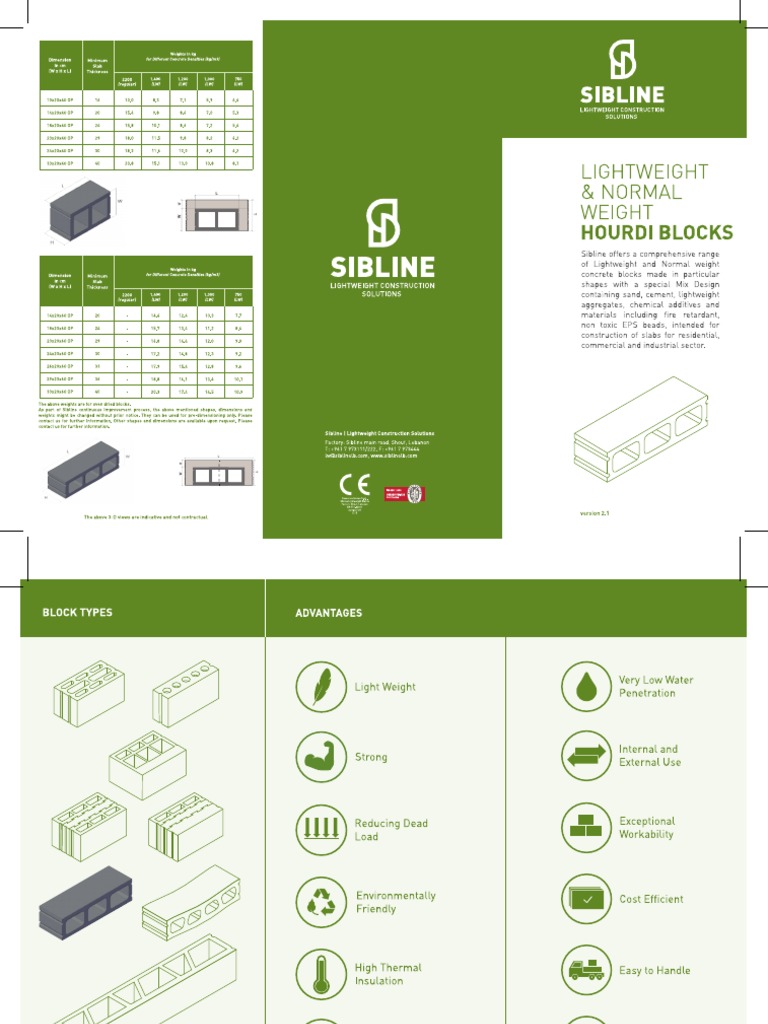 Leaflet - Hourdi Blocks 1 | PDF