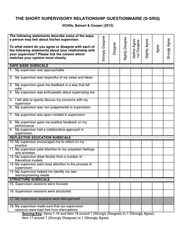 SRQ SHORT VERSION Final | PDF | Psychology | Psychological Concepts