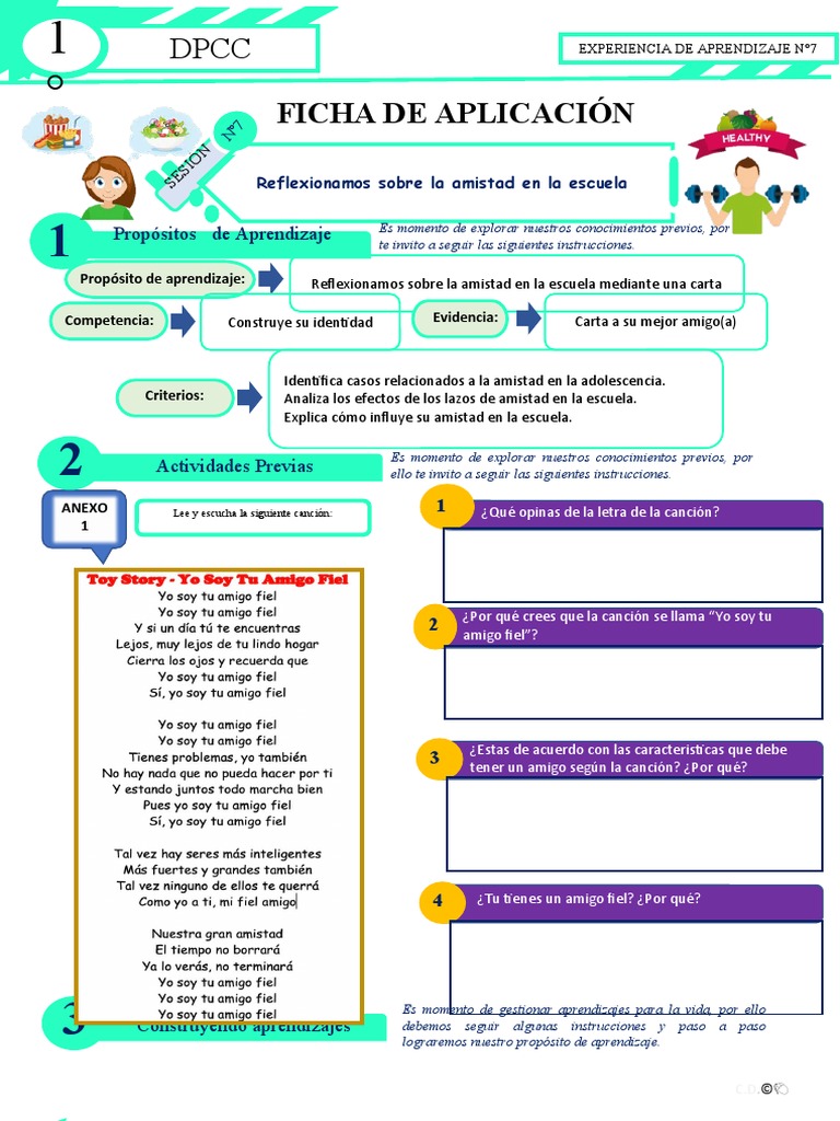 1° Ficha de Aplicación-Sesión7-Sem.4-Exp.7-Dpcc | PDF | Aprendizaje | Soledad