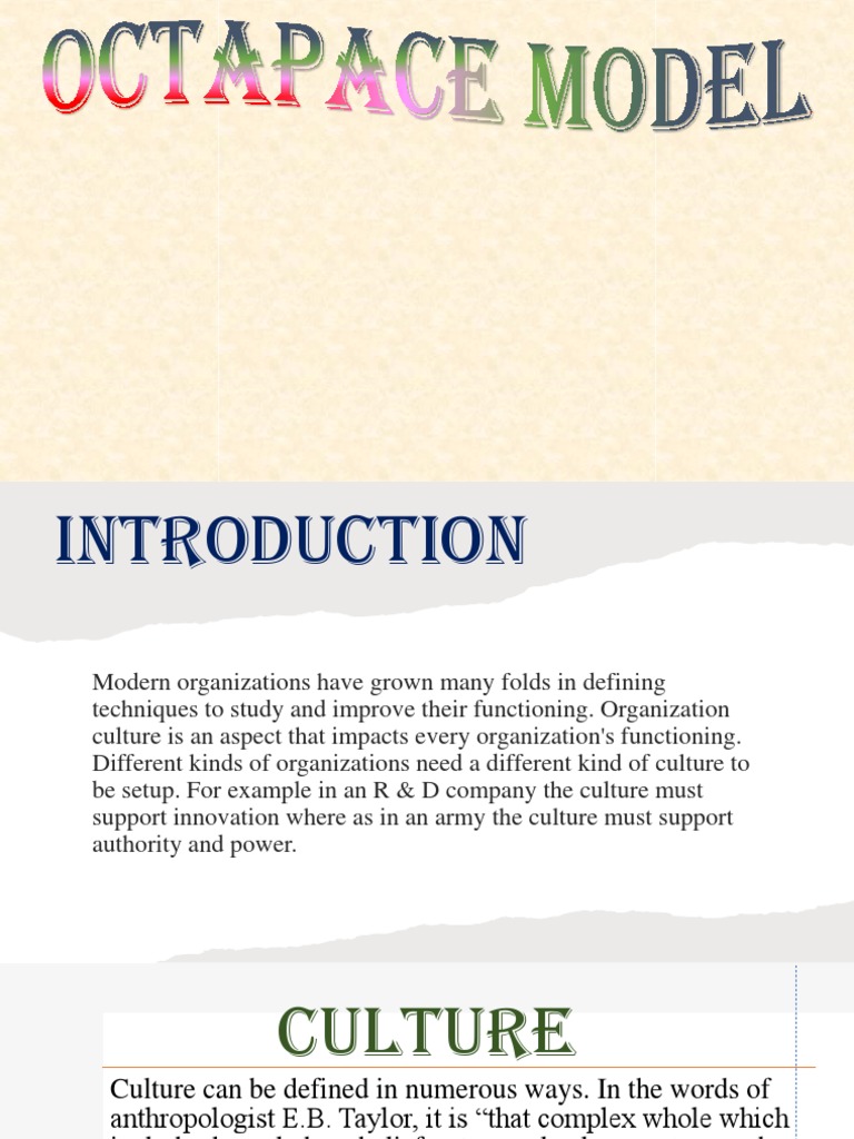 Octapace Model | PDF | Organizational Culture | Leadership