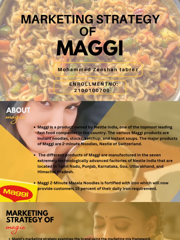 Maggi Marketing Strategy Overview | PDF | Business Process | Marketing