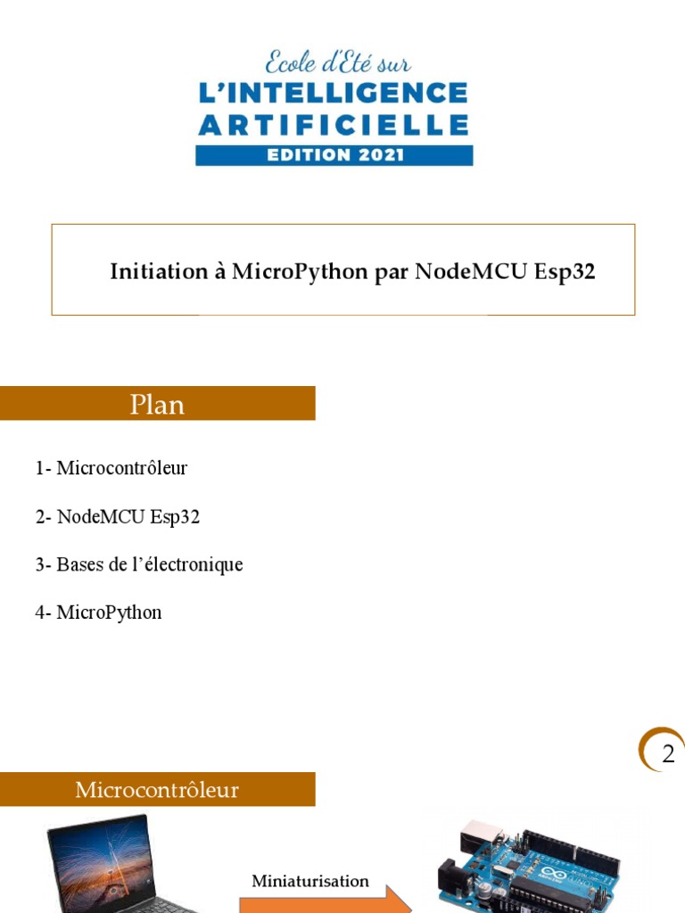 Initiation Mycropython 2 | PDF | Microcontrôleur | Électrotechnique