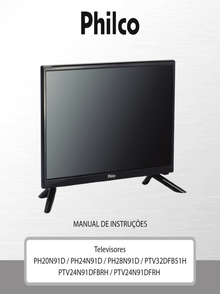Manual TV Philco 20 PH20N91D LED 099203009 | PDF | HDMI | Televisão digital