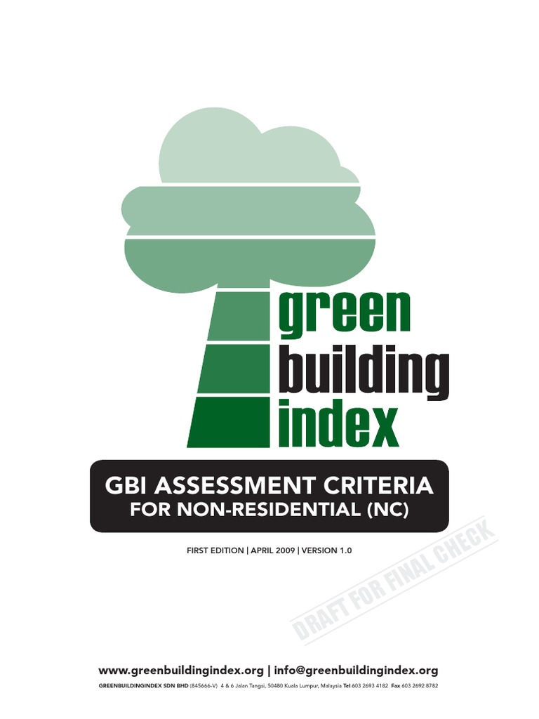 Assessment Criteria For Non-Residential | PDF | Green Building ...