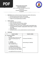 Lesson Plan Body Shapes and Action | PDF | Teachers | Learning